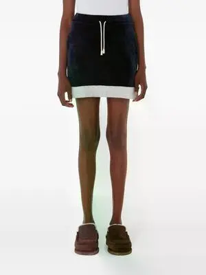 JW Anderson Contrast-hem Chenille Mini Skirt