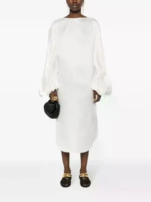 Khaite The Zelma Midi Dress - Neutrals
