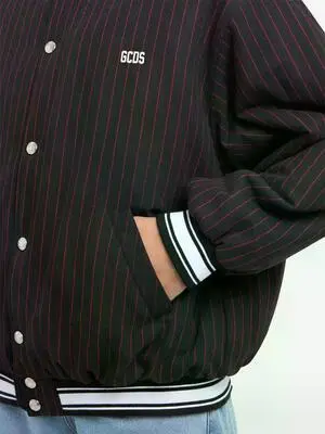 Gcds Pinstripe Bomber Jacket