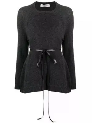 Valentino Garavani Virgin Wool-cashmere Blend Jumper - Grey