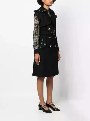 Liu Jo Double-breasted Sleeveless Coat