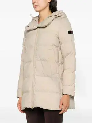 Peuterey Sand Beige Padded Hooded Jacket