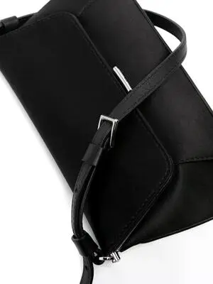 Amina Muaddi Ami Satin Mini Bag