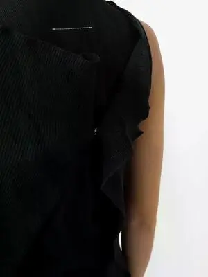 MAISON MARGIELA Asymmetrical Draped Knit Maxi Dress