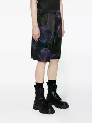 Undercover Rose Print Bermuda Shorts