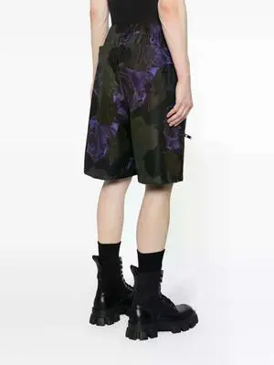 Undercover Rose Print Bermuda Shorts
