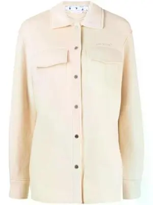 Off-White Embroidered Logo Shirt Jacket