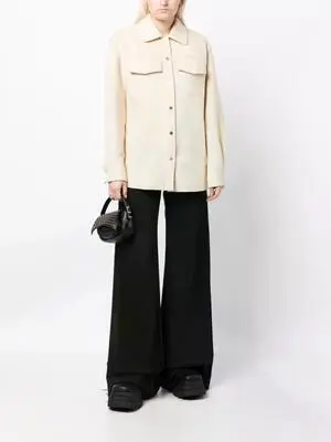 Off-White Embroidered Logo Shirt Jacket