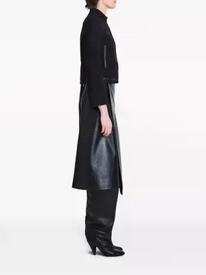 Proenza Schouler Tweed Jacket With Faux Leather Trim