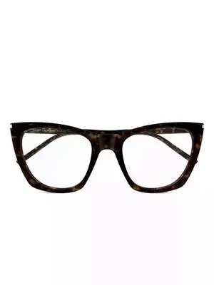 Saint Laurent Saint Laurent Eyewear Kate Glasses Brown