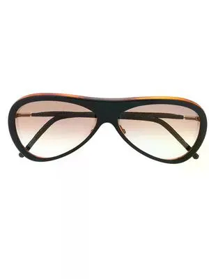 CUTLER & GROSS Aviator Sunglasses - Black