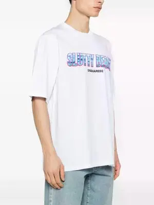 Dsquared2 Graphic-print Cotton T-shirt - White