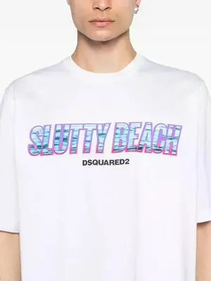 Dsquared2 Graphic-print Cotton T-shirt - White