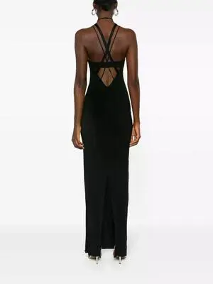 NENSI DOJAKA Halterneck Maxi Dress