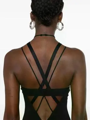 NENSI DOJAKA Halterneck Maxi Dress