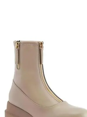 GIUSEPPE ZANOTTI Avice 40mm Zipped Ankle Boots - Neutrals