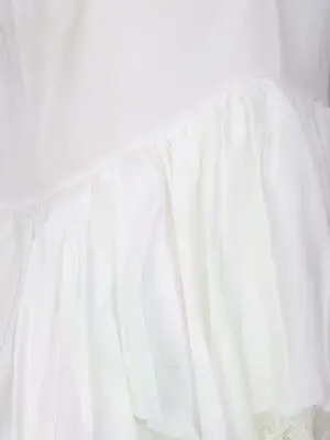MARQUES' ALMEIDA Asymmetrical Ruffled Peplum Top