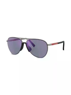 Prada Linea Rossa Pilot Sunglasses - Silver