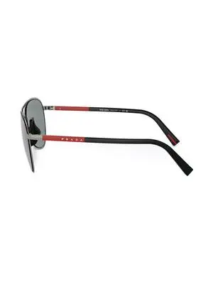Prada Linea Rossa Pilot Sunglasses - Silver