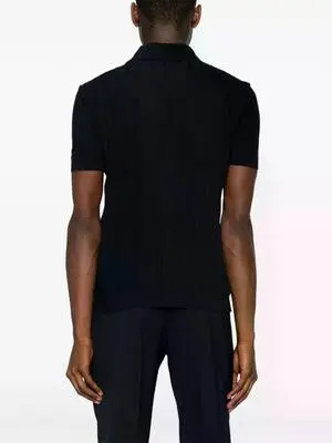 Paul & Shark Ribbed Fine-knit Polo Shirt