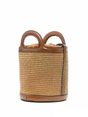Marni Small Raffia-effect Bucket Bag
