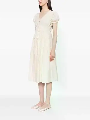 B+AB Pleated Tiered Midi Dress
