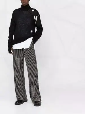 MAISON MARGIELA Distressed High-neck Jumper