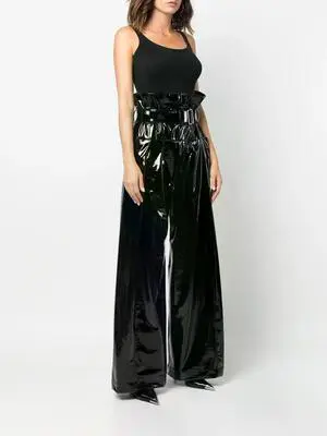 Philosophy Di Lorenzo Serafini High-shine Belted Wide-leg Trousers