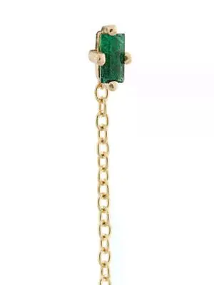 Lizzie Mandler 18k Yellow Gold Emerald Baguette Drop Earrings - Metallic