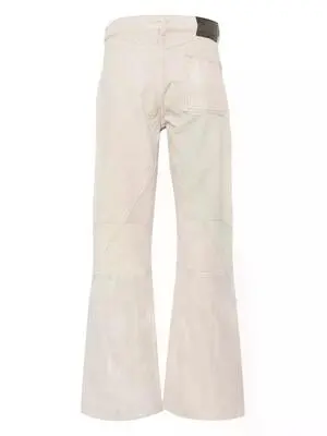 Our Legacy Moto-cut Flared Jeans In Light Beige