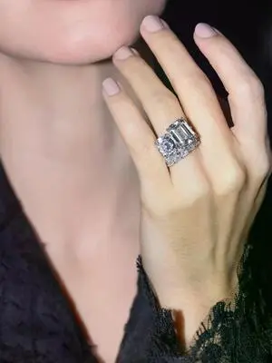 FANTASIA BY DESERIO Emerald And Oval Cut Ring