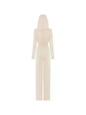 ANNAFOXY Draped Hooded Jumpsuit