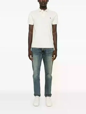 Polo Ralph Lauren Polo Pony Piqué Polo Shirt - Neutrals