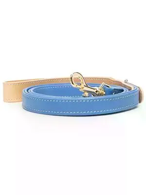SPORTY & RICH Leather Pet Lead - Blue