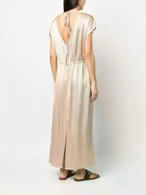 ALYSI V-back Satin Maxi Dress