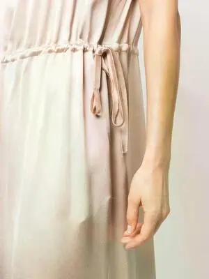 ALYSI V-back Satin Maxi Dress