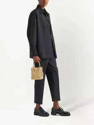 Prada Kid-mohair Tailored Trousers