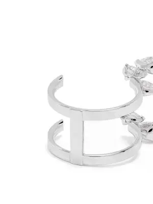 REPOSSI 18kt White Gold Pear Cut Diamond Ring