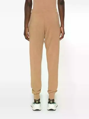 TEDDY CASHMERE Milano Mid-rise Track Trousers - Brown