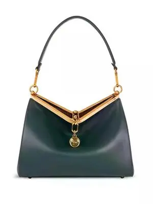 Etro Medium Vela Leather Shoulder Bag - Green