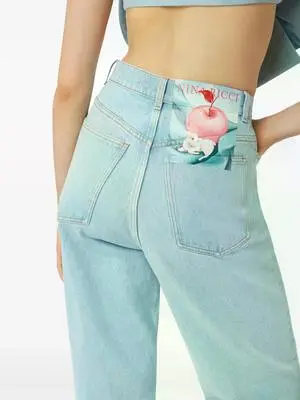 Nina Ricci Boyfriend Jeans With Logo Patch