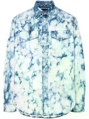 Palm Angels Summer Denim Shirt - Blue