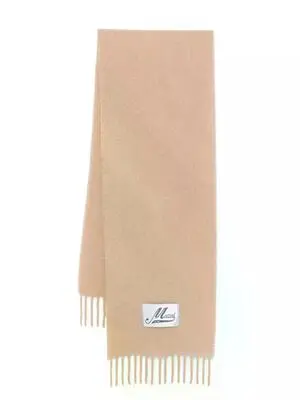 Marni Logo-patch Scarf Neutrals