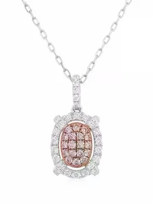 HYT JEWELRY Platinum Argyle Pink Diamond Pendant Necklace - Silver