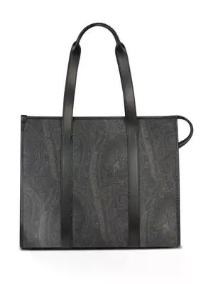 Etro Paisley Motif Tote Bag - Grey