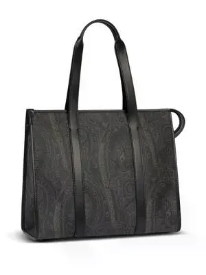 Etro Paisley Motif Tote Bag - Grey