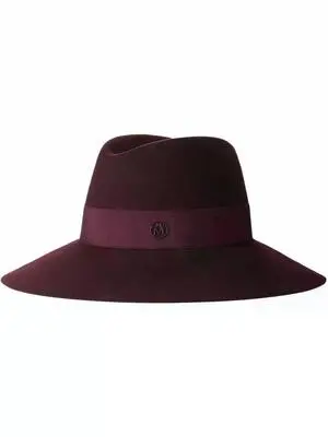 MAISON MICHEL Maison Michel Fedora Hat Red