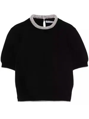 Alexander Wang Crystal-embellished T-shirt