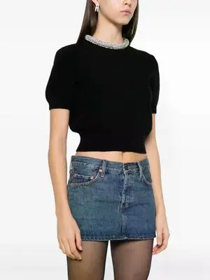 Alexander Wang Crystal-embellished T-shirt