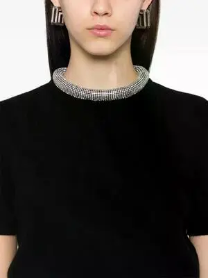 Alexander Wang Crystal-embellished T-shirt